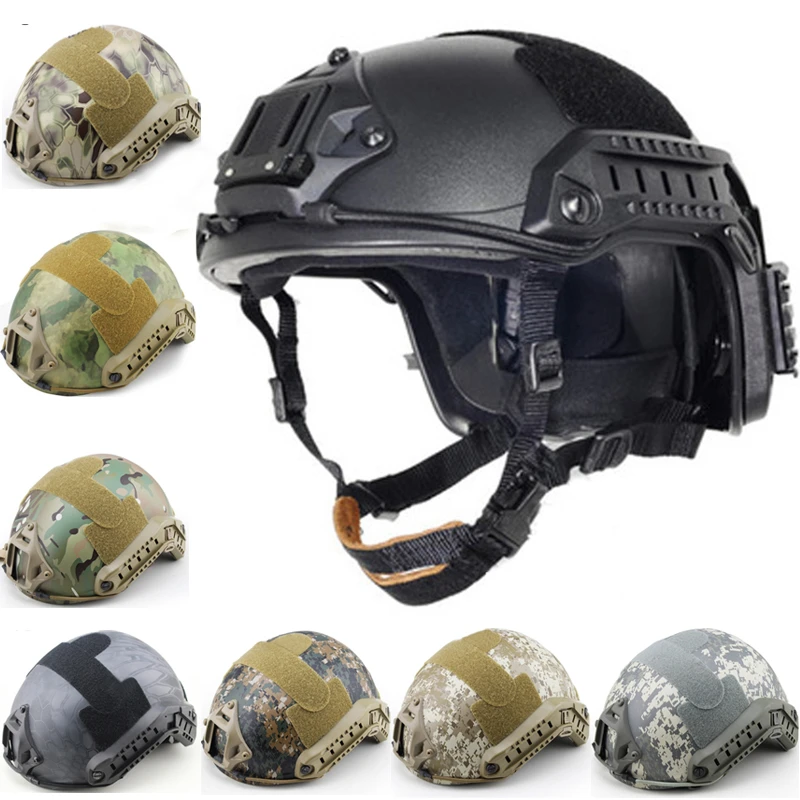 New FAST Helmet Airsoft MH Camouflage Tactical Helmets ABS Sport ...
