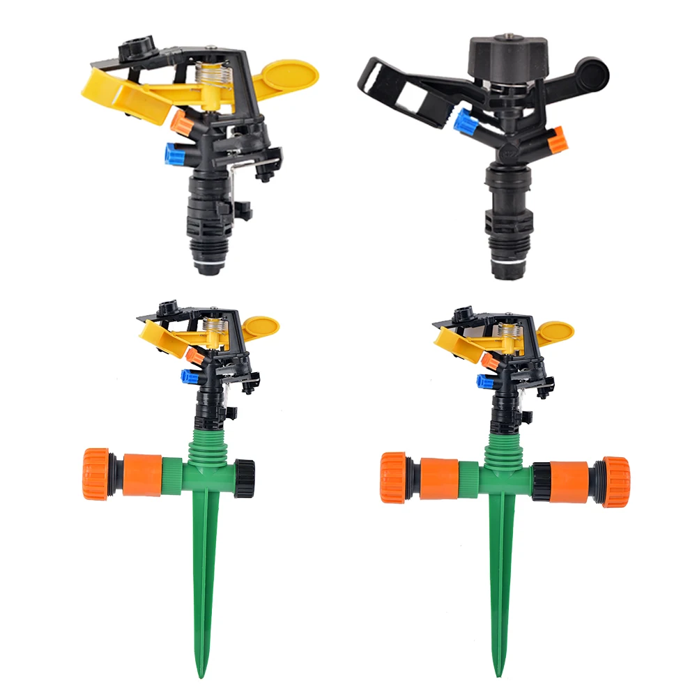 Aspersor de impacto basculante, boquillas de doble salida, boquilla de riego para agricultura y ...