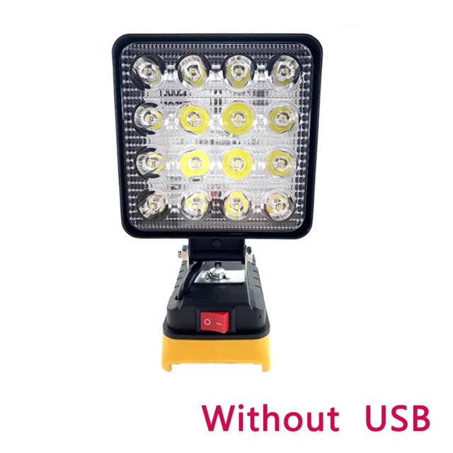 4 inch Portable LED Work Light For Dewalt 18V Lithium Battery Outdoor ...