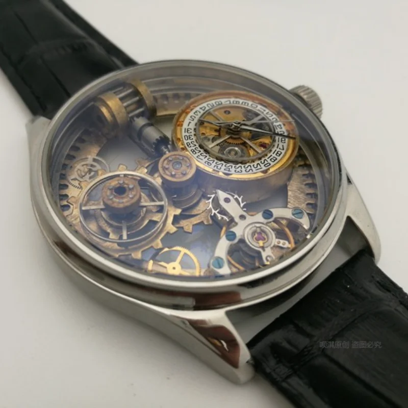 Men's Punk Watch Original Personal Watch Skeleton Watches Stainless ...