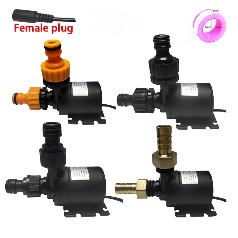 Bomba-sem-escova-ultra-silenciosa-para-circula-o-em-aqu-rio-DC-12V-24V ...