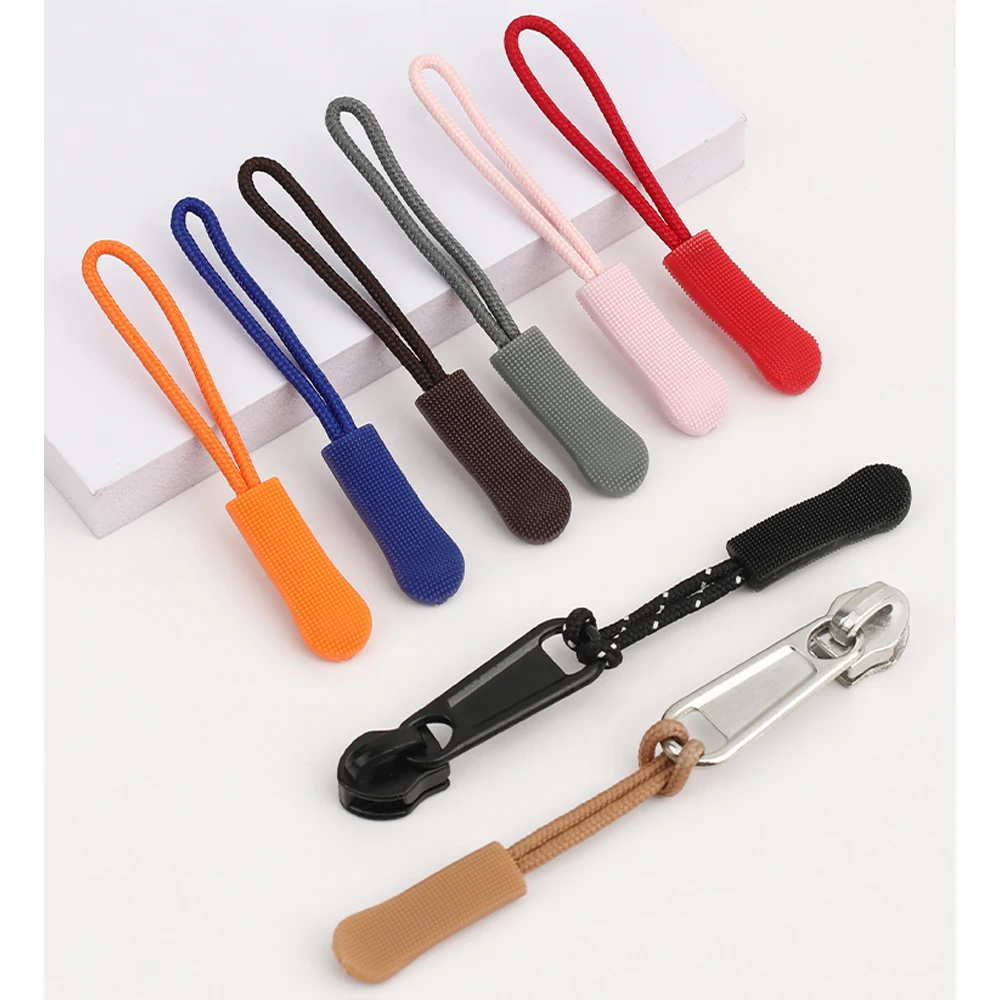 5pcs Zipper Puller End Fit Rope Tag Replacement Clip Broken Buckle ...