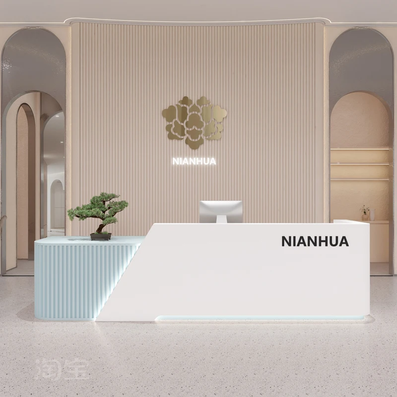 Office-Front-Reception-Desks-Cash-Register-Table-Salon-Shop-Spa-Counter ...