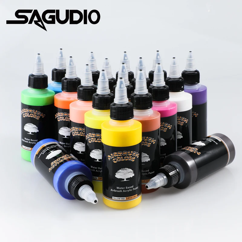 Brush Acrylic Paint 18 Colors Diy Handmade 100 Ml/bottle Airbrush Ink ...