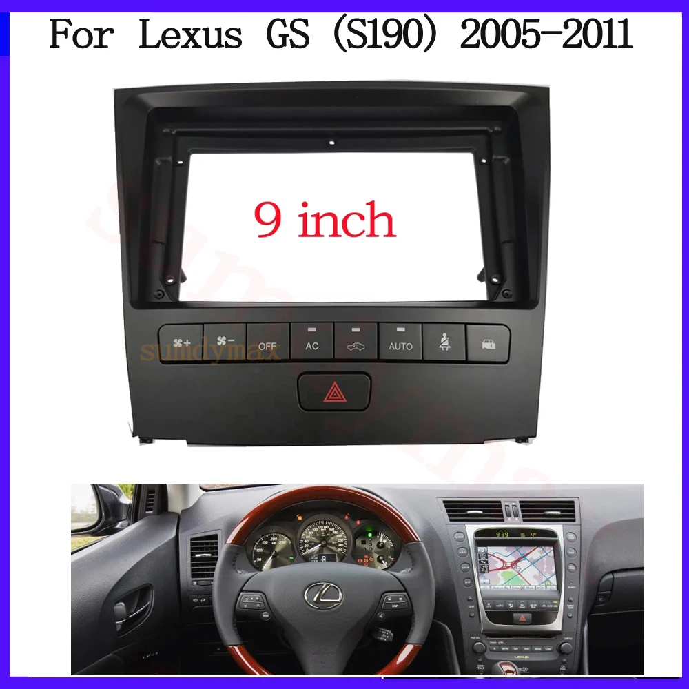 9-Inch-Car-Radio-Fascias-For-Lexus-GS-GS300-350-400-430-450H-460 ...