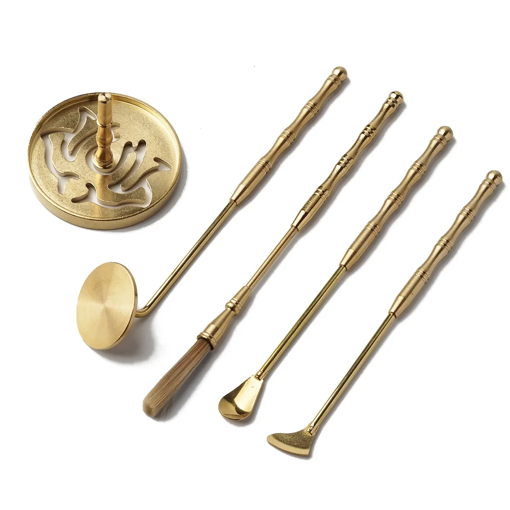 Incense-Powder-Tools-Brass-Organizer-Kit-Classic-Incense-Stove ...