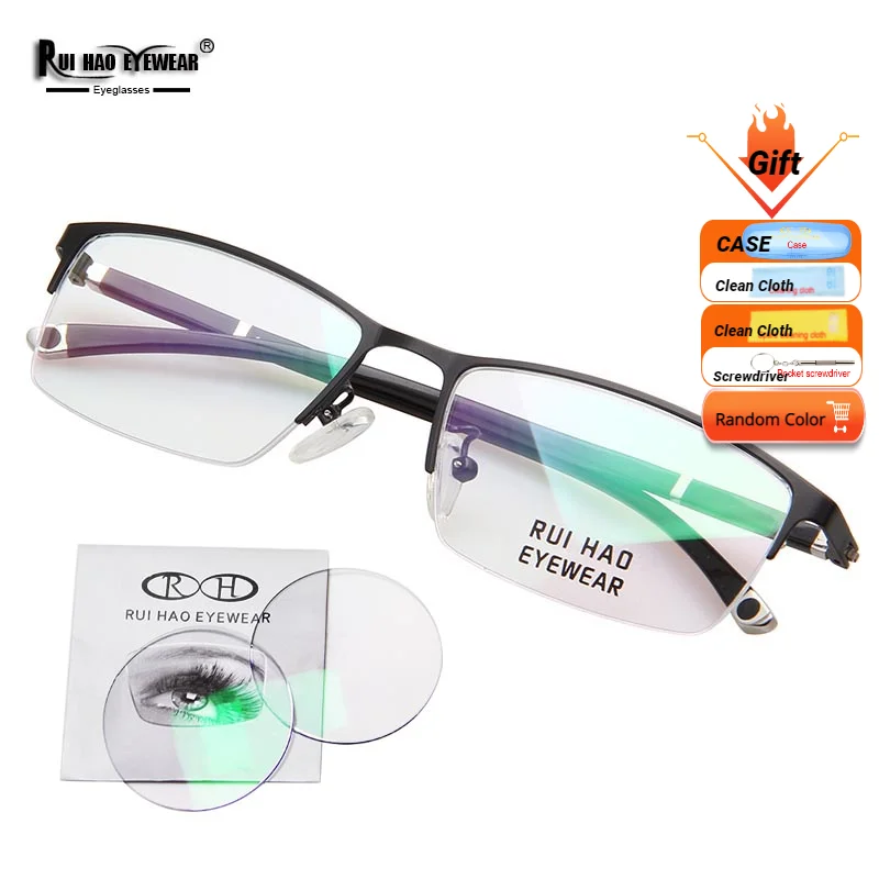Customize Glasses Prescription Eyeglasses Rectangle Glasses Frame Fill ...