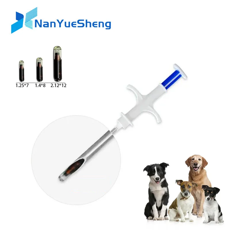 20PCS Animal Syringe ID Implant Pet Chip ISO11784/85 FDX-B RFID ...