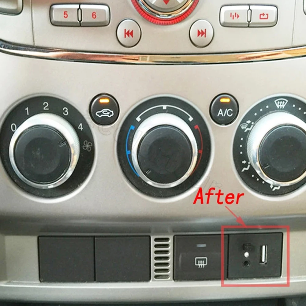 For Ford Focus 2 Mk2 2009 Cmax Kuga Mk1 Black Silver Car Usb Aux Input ...