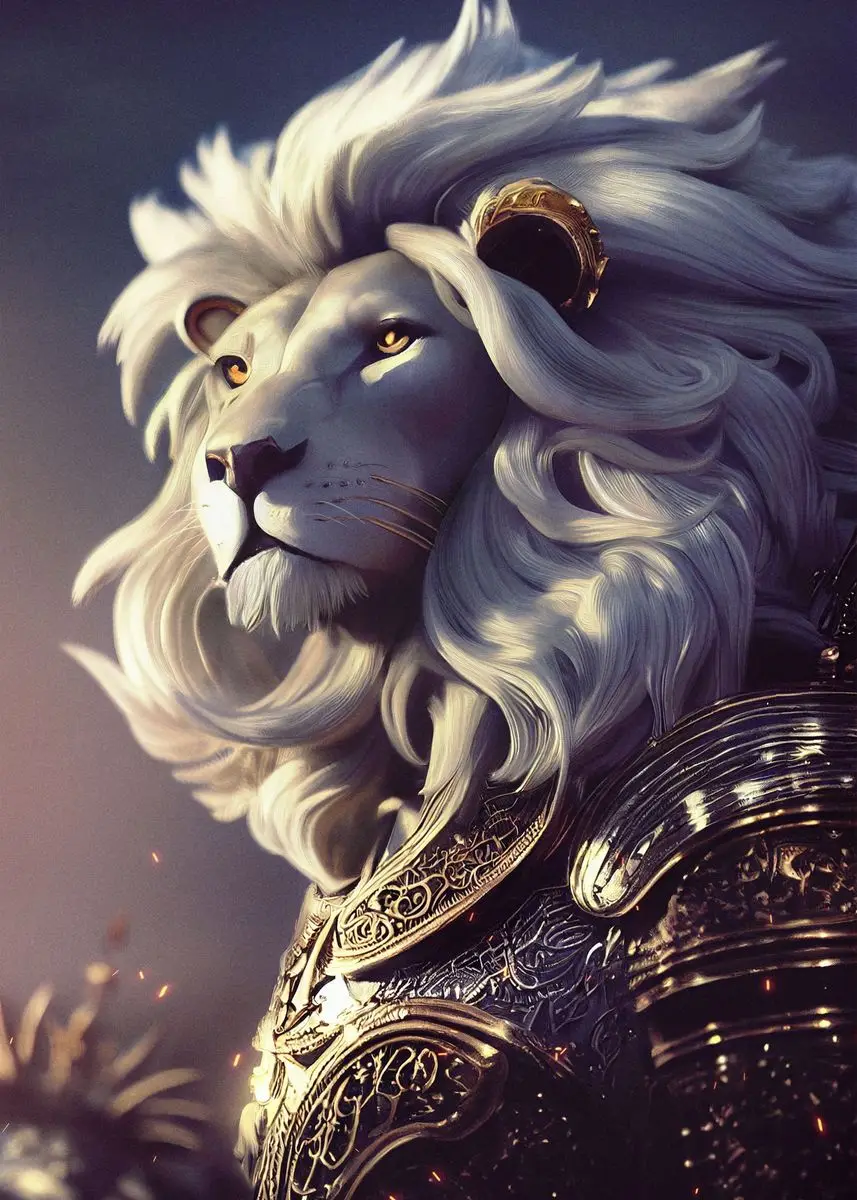 Anime Lion Warrior