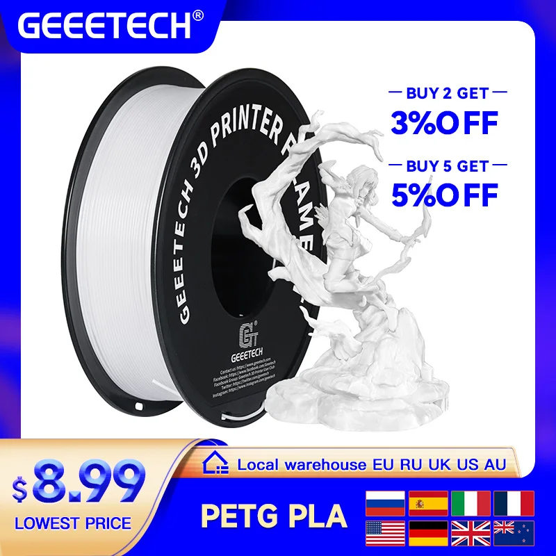 GEEETECH-1kg-1-75mm-1KG-2-2LBS-Pure-PETG-3D-Printer-Filament-Vacuum ...