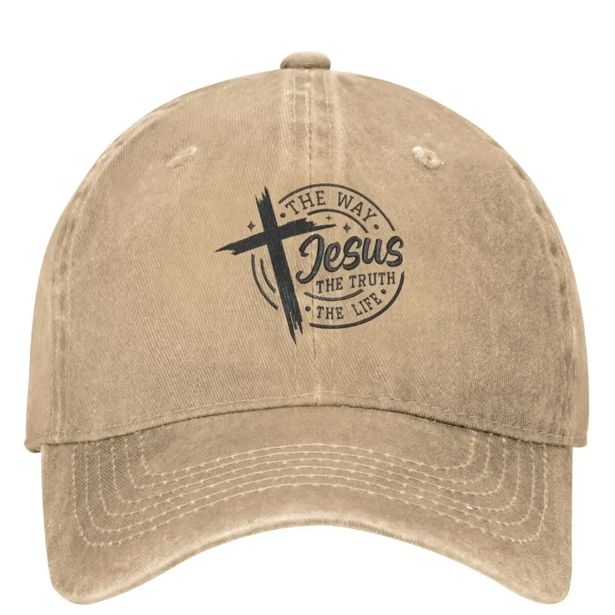 Jesus The Way The Truth The Life Baseball Cap Outdoor Sports High ...