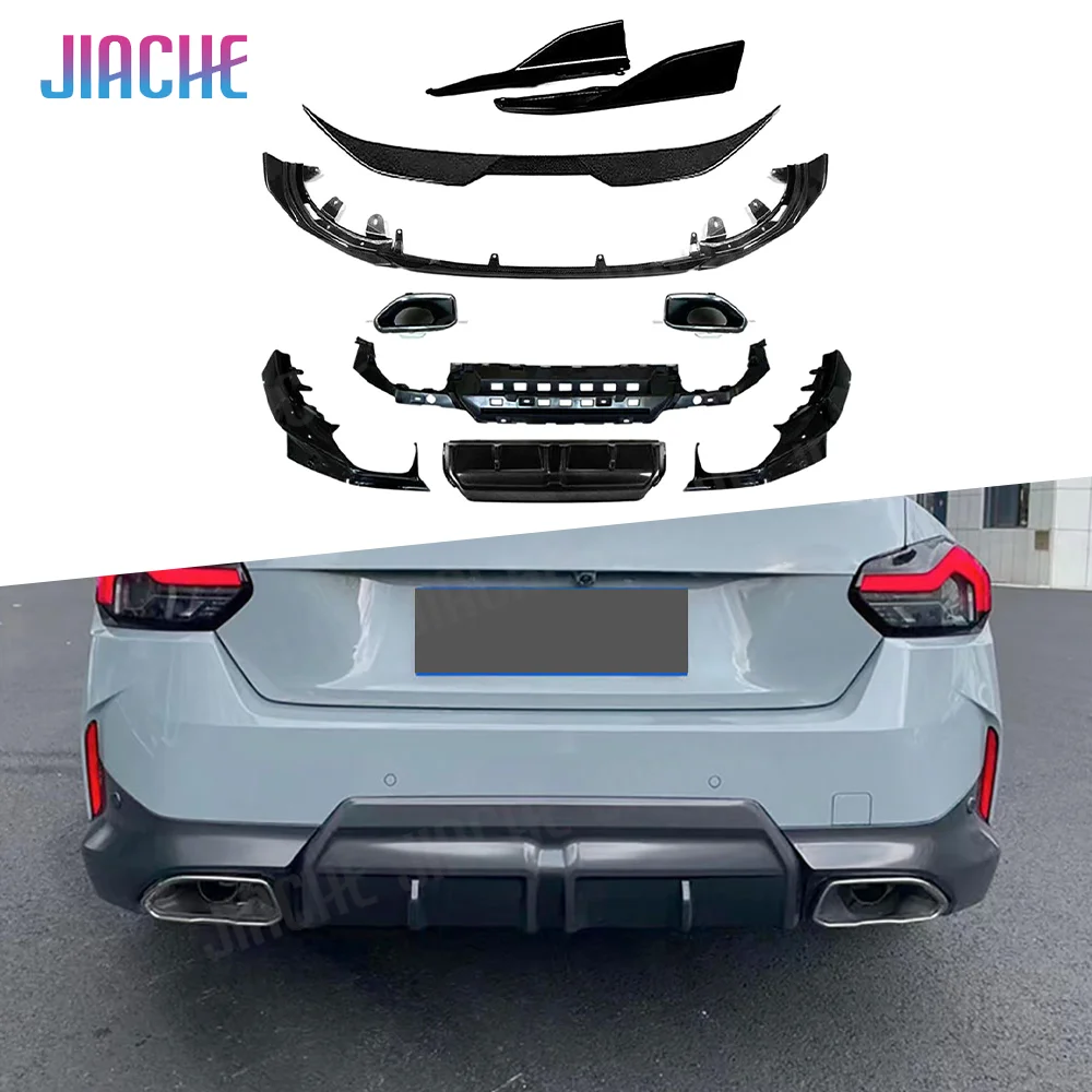 ABS Front Lip Rear Bumper Diffuser Sets Side Skirts Rear Spoiler ...