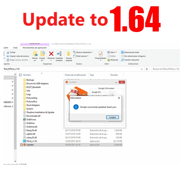 Mtool V1.64 Newest 164 Mileage Correction Adjustment Full Set Dongle ...