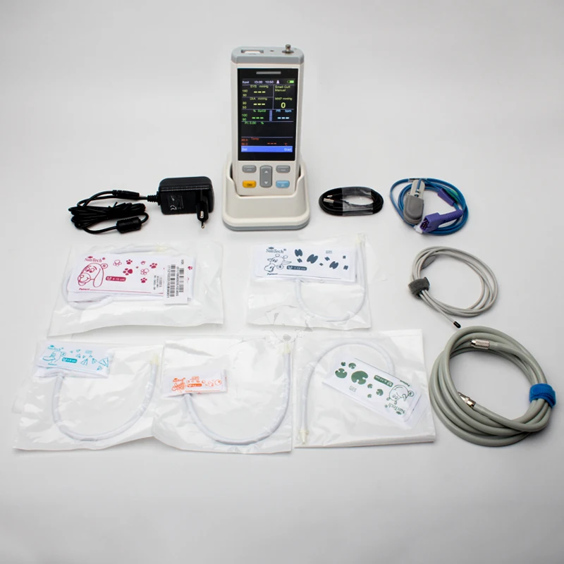 Handheld Multi-function Veterinary Monitor Blood Oxygen Monitor ...