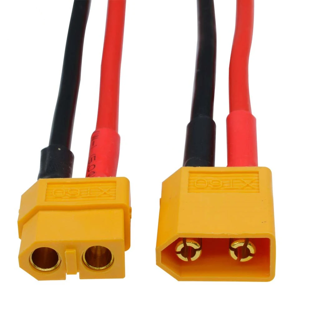1set XT60 XT 60 Männlich + Weiblich Kugel Anschlüsse Stecker mit Silizium 14 AWG Draht Für RC ...