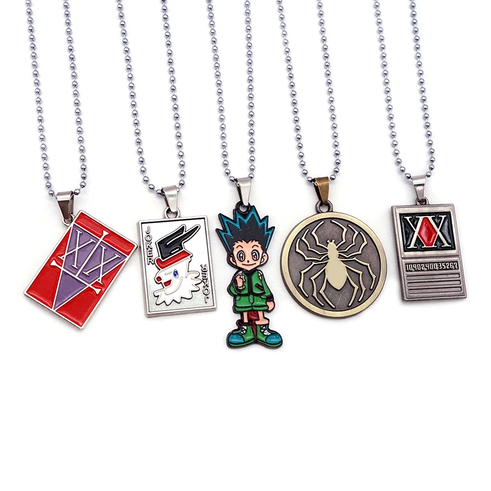 Anime-Hunter-X-Hunter-Beads-Chain-Necklace-for-Men-Gon-Hunter-License ...