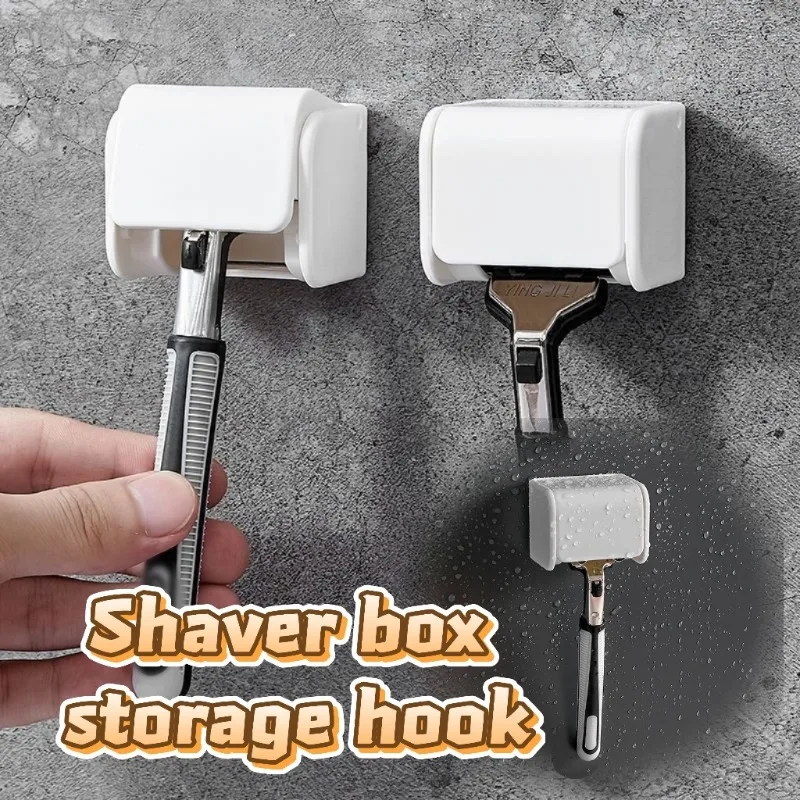 1/2/3/4/5/6/8/10pcs Adhesive Shaver Holder with Built-in Adhesive Wall ...