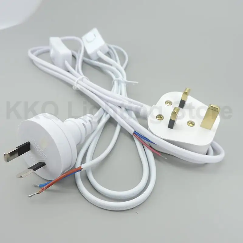 220v electric AC Power Cord 1.8m on-off Switch Plug Wire Cable ...
