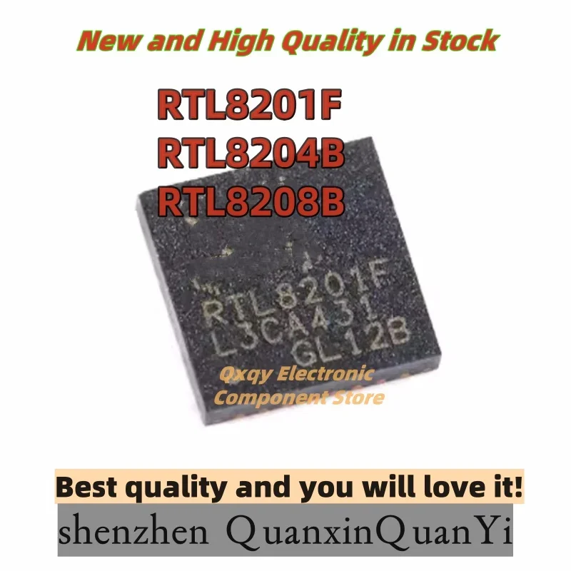 10pcs-new-RTL8201F-RTL8204B-RTL8208B-Package-QFN32-Ethernet-controller ...