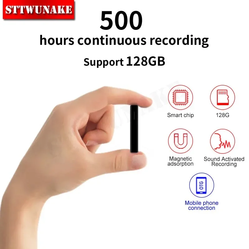 500-Hours-Time-Mini-Voice-Activated-Recorder-Built-in-Magnet-Small ...