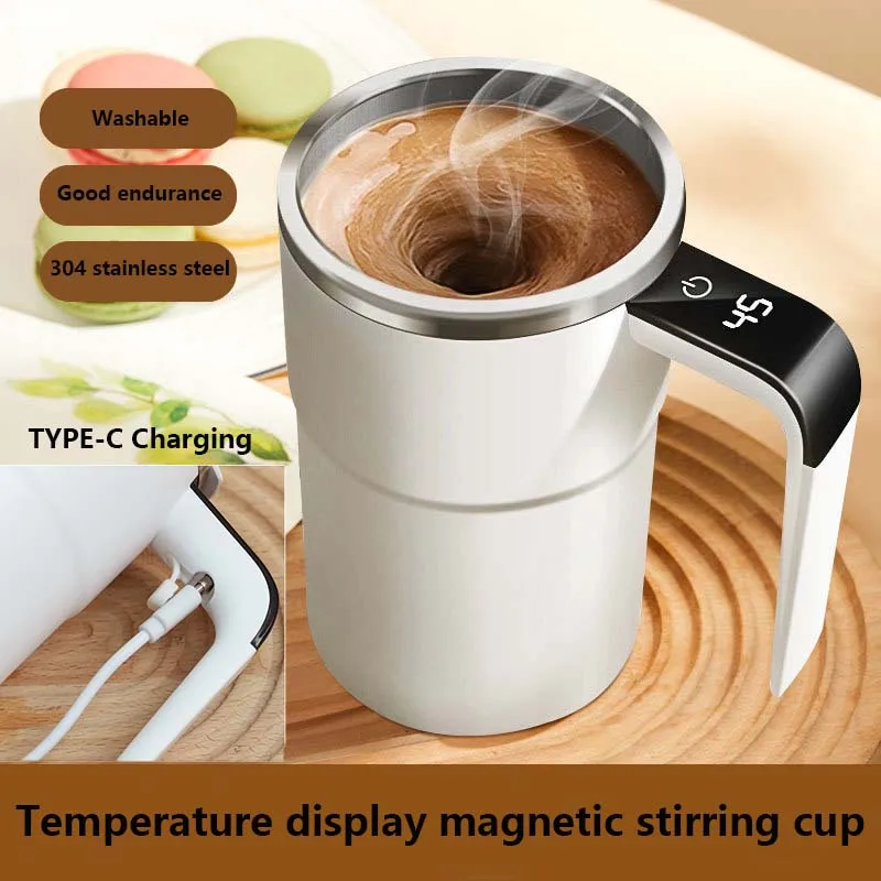 380ML-Automatic-Self-Stirring-Magnetic-Mug-with-LCD-Screen-USB ...