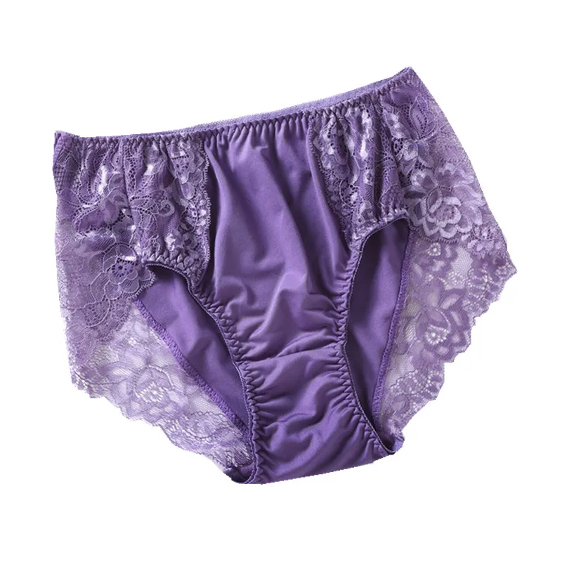 Bragas de encaje de cintura alta para mujer, ropa interior sexy de ...
