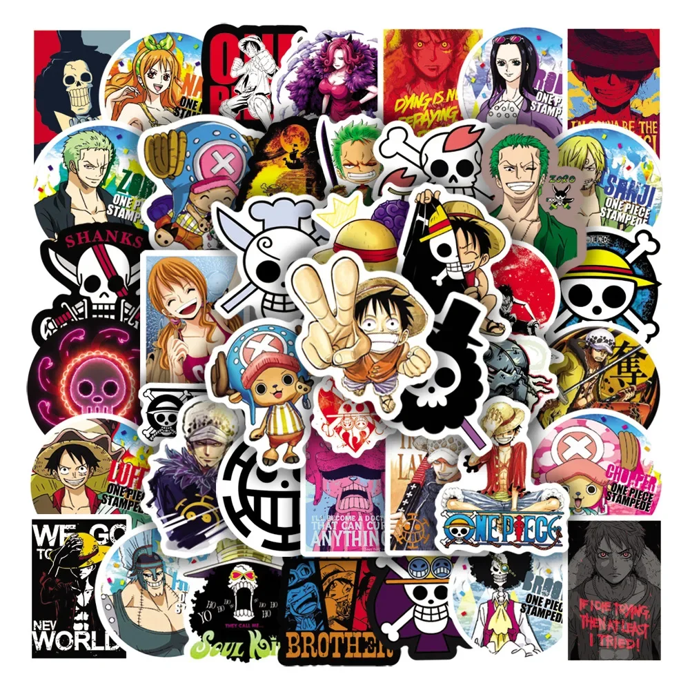 50-100-200-500Pcs-Non-repeatingJapanese-Classic-Cartoon-Anime-One-Piece ...