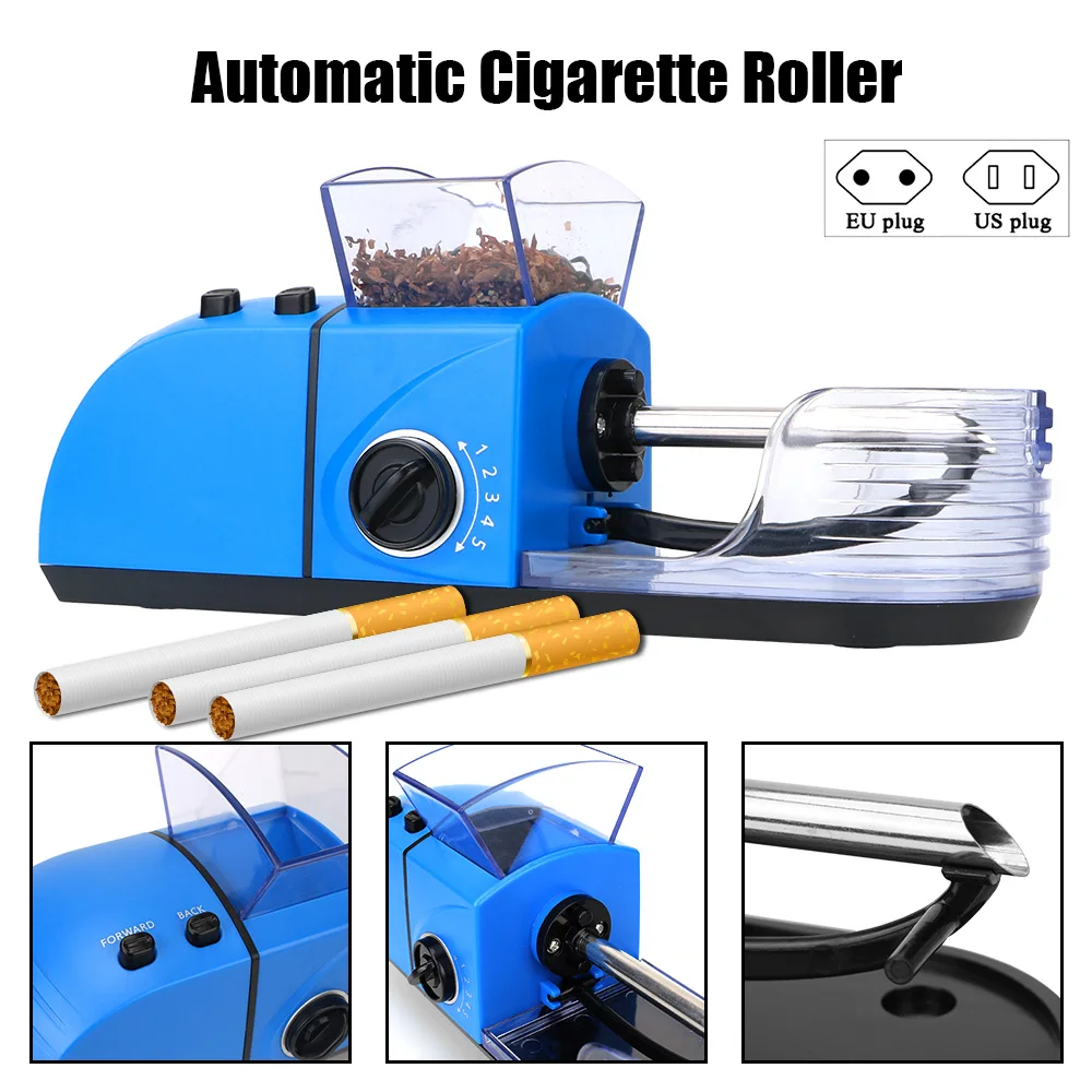 Tobacco-Roller-Cigarette-Rolling-Machine-Automatic-Electric-Smoking ...