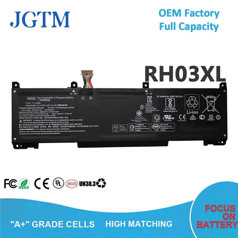 RH03XL Brand new laptop Battery for HP ProBook 430 440 450 G8 630 640 ...