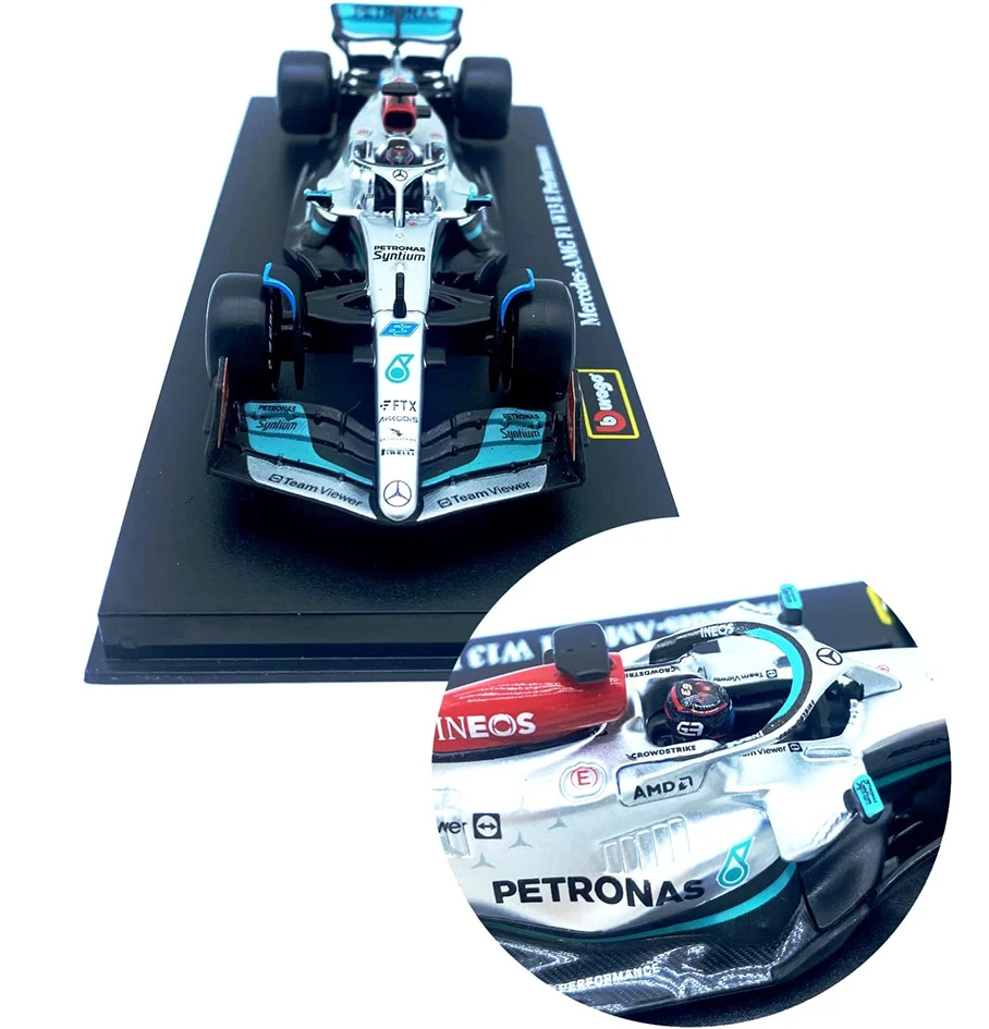 Bburago 1:43 2019 2021 Mercedes F1 W10 W12 Performance #44 Hamilton #77 ...
