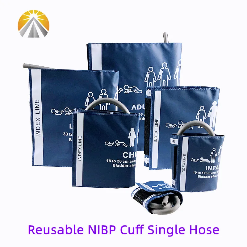 Six Sizes Available Each Set Reusable Blood Pressure NIBP Cuff With ...