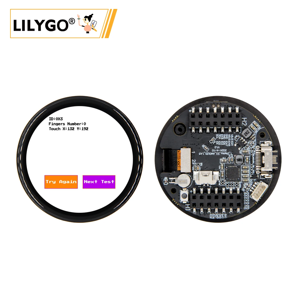 LILYGO-T-Display-S3-ESP32-S3-1-43-inch-AMOLED-Development-Board-WiFi ...