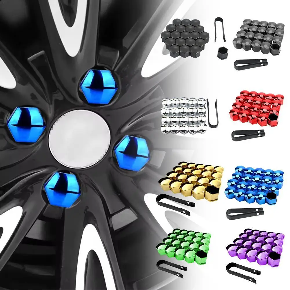 20-Pcs-Wheel-Nut-Covers-Bolt-Caps-Vinyl-Lug-Bolt-Cover-Auto-Hub-Screw ...