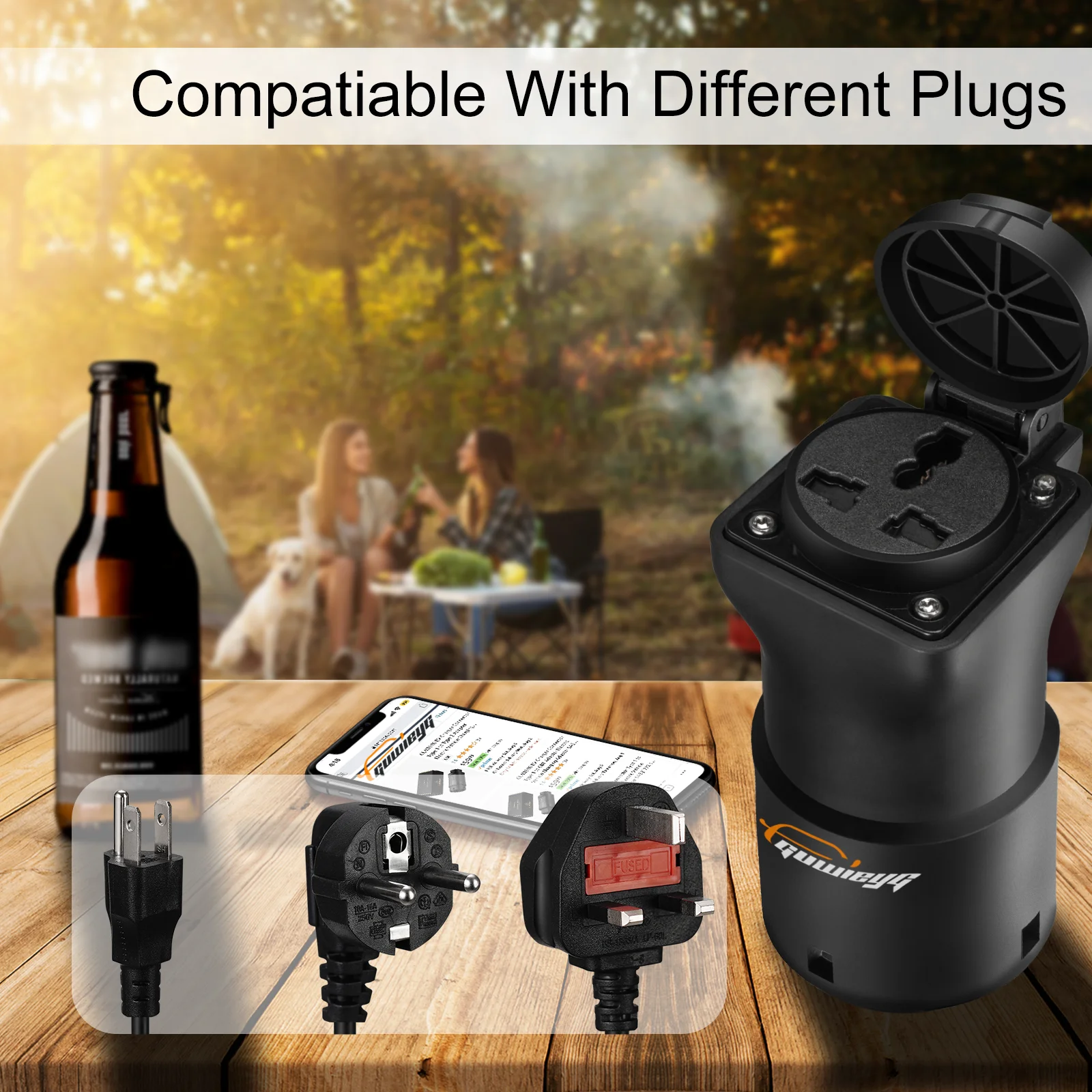 V2L Type2 Car Adapter EV Discharger MG ZS MG4 MG5 Discharge V2L Vehicle ...