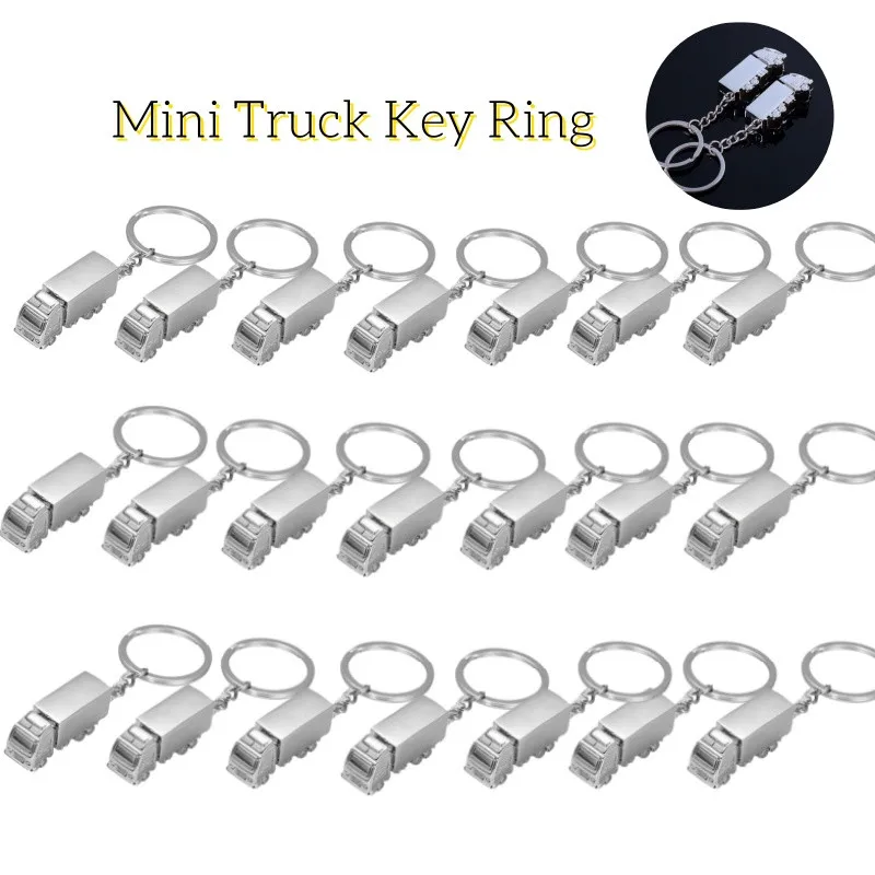 1pc Mini Truck Key Ring Zinc Alloy Lorry Car Keyfob Keychain Lovely ...