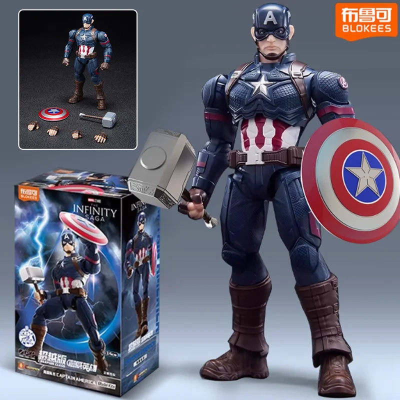 Original Blokees Marvel Captain America Action Figure Iron Man Mk85 Toy ...