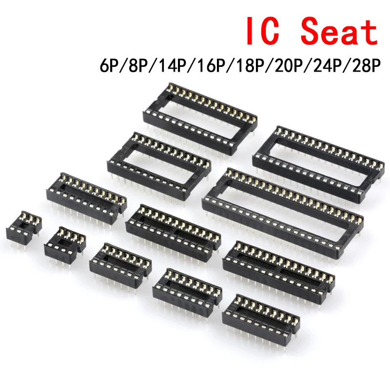 10pcs-IC-seat-6P-8P-14P-16P-18P-20P-24P-28P-DIP-IC-sockets-Adaptor ...