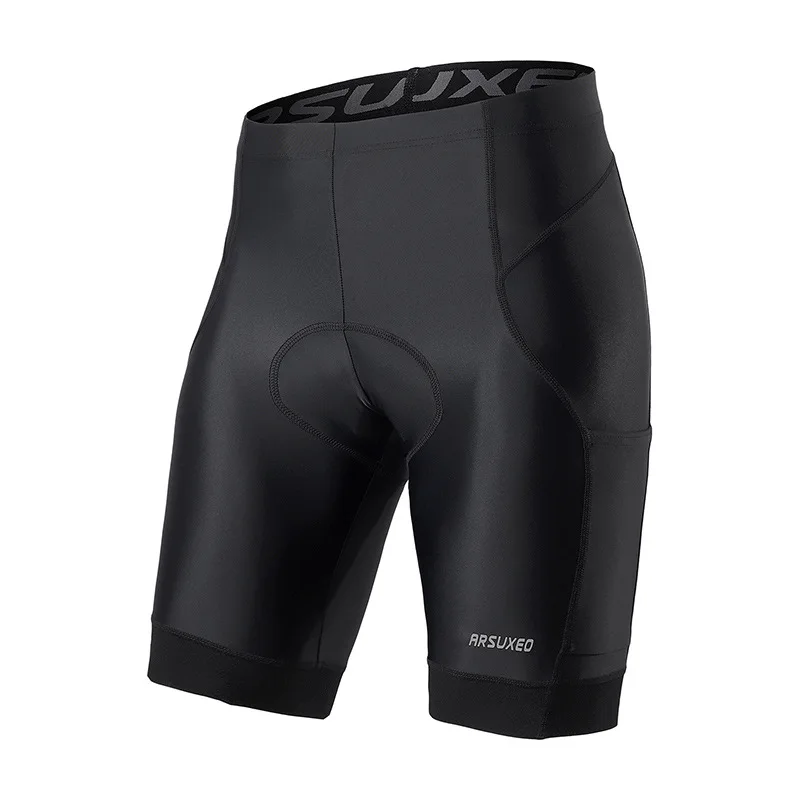 ARSUXEO-High-Waist-Men-s-Shorts-Cycling-With-Pocket-Road-Mtb-Pants-Male ...