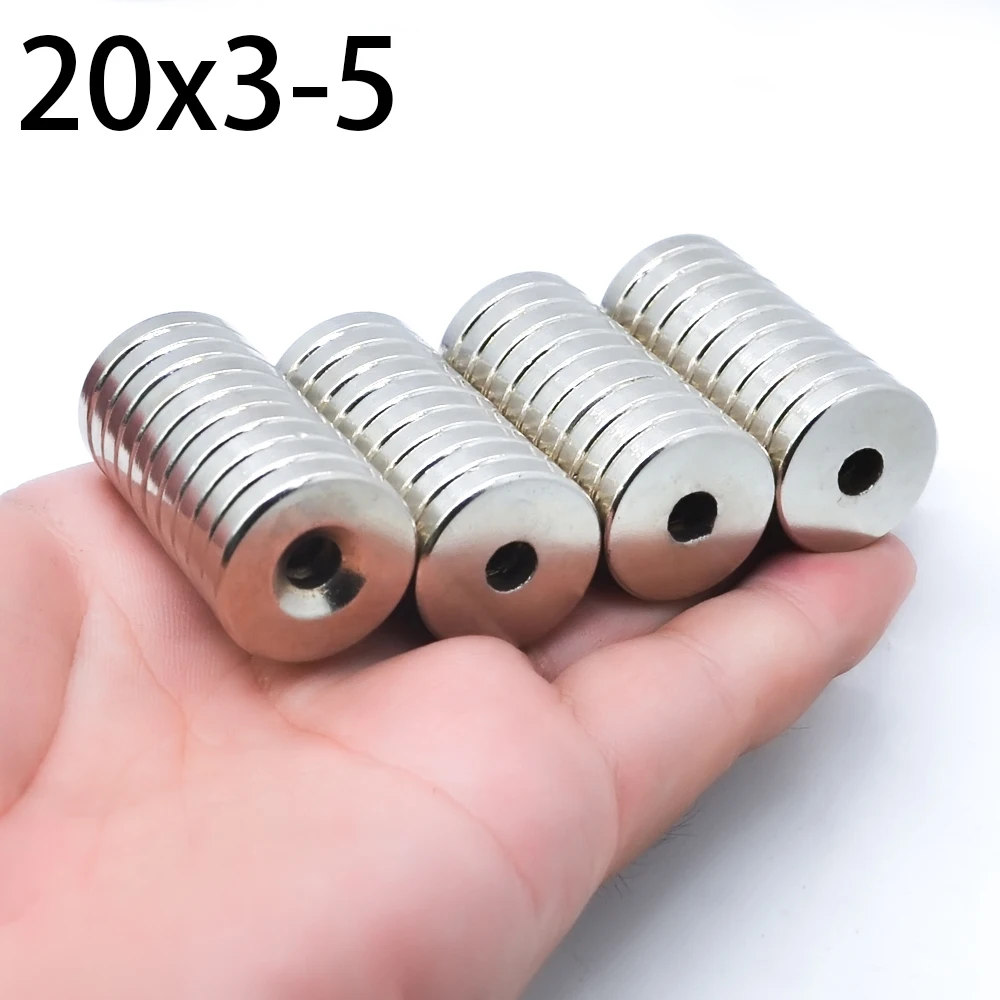 1/2/5/10/400 Pcs 20x3mm Neodymium Magnet 20mm x 3mm N35 NdFeB Round ...
