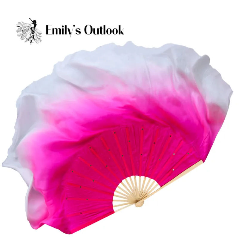 Half-Circle-Bamboo-Frame-Chinese-Belly-Dance-Fan-Silk-Veils-Assorted ...