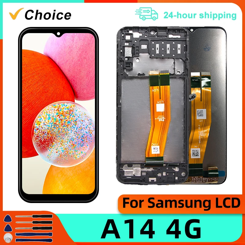6.6" For Samsung Galaxy A14 4G LCD Display A145 Touch Screen Digitizer ...