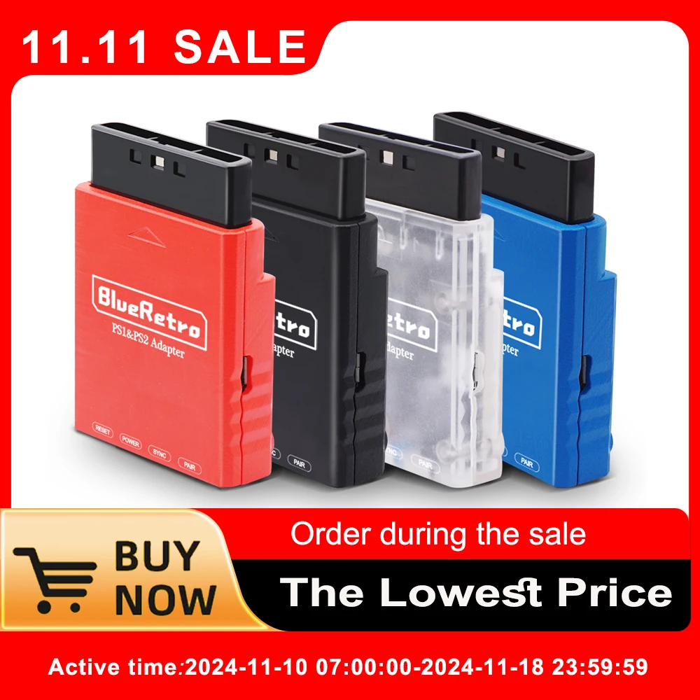 Blueretro-Multiplayer-Bluetooth-Controllers-Adapter-For-PS2-PS1 ...