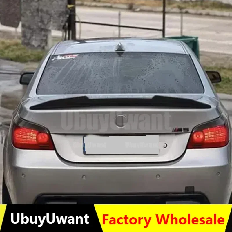 Glossy Black /Carbon Fiber Look Car Rear Trunk Spoiler Lip PSM Style ...