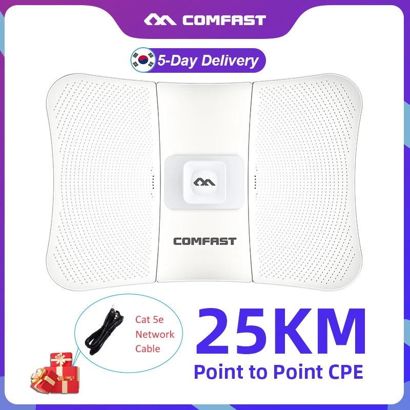 COMFAST-25KM-900Mbps-5-8G-Outdoor-Long-Range-Wireless-AP-Bridge-WIFI ...