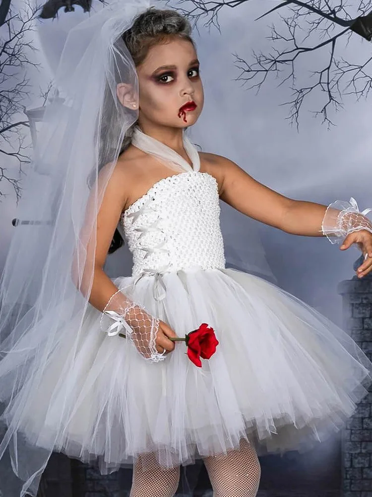 Children-s-Zombie-Clothing-Children-s-Ghost-Bride-White-Wedding-Dress ...