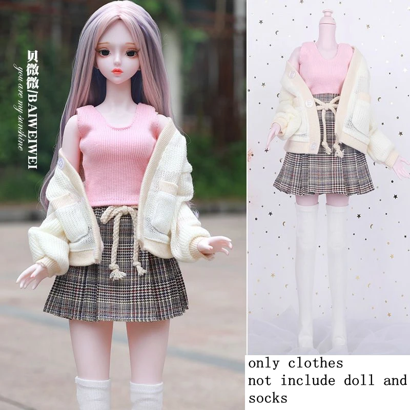 New-60cm-Doll-s-Clothes-for-1-3-Bjd-Doll-Fashion-Clothing-Suit-Diy-Girl ...
