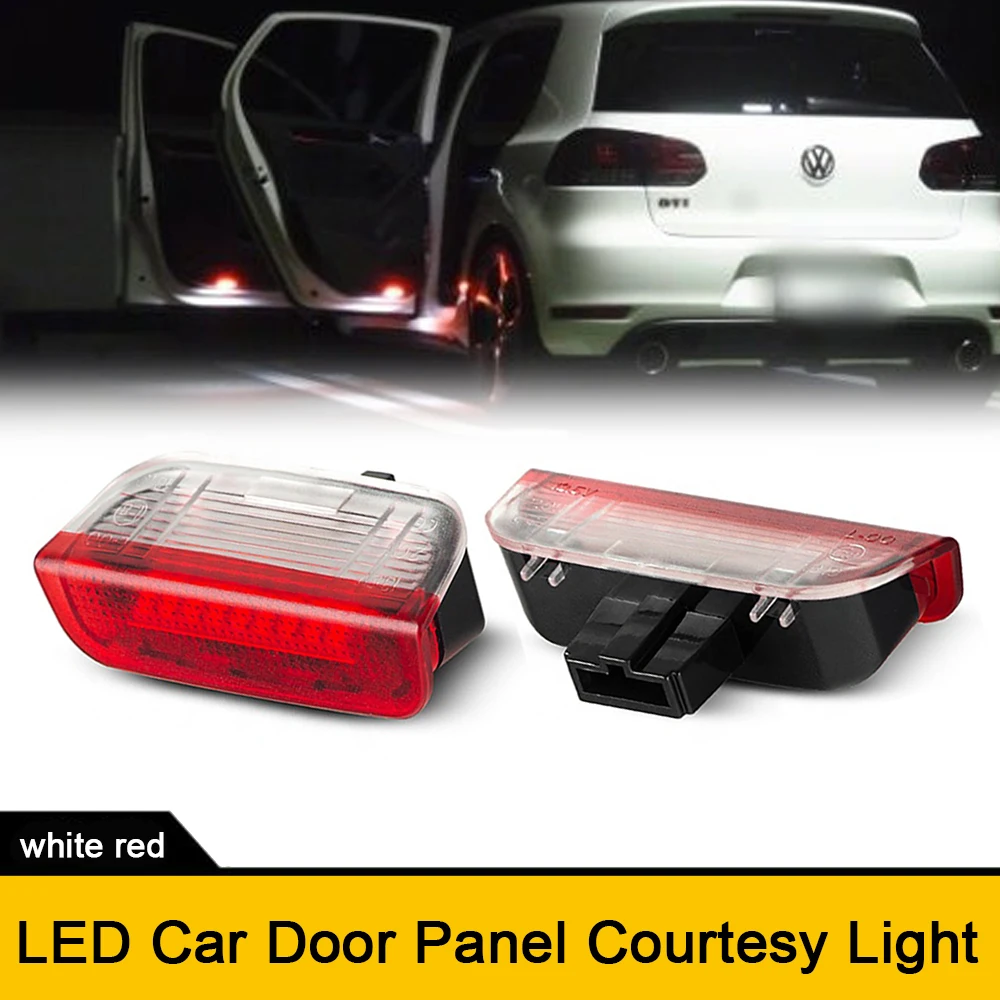 4PCS Front Rear LED Car Door Panel Courtesy Lights For Porsche Cayenne ...