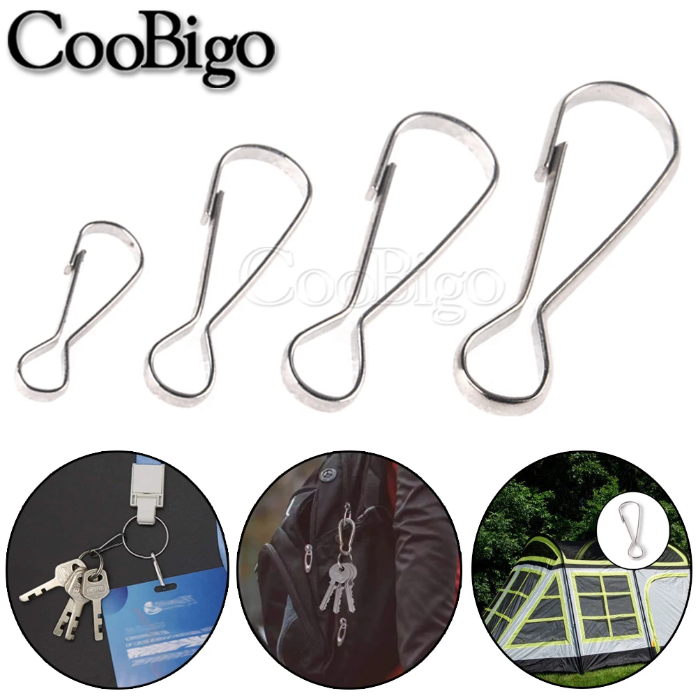 10pcs-Metal-Spring-Snap-Clip-Hooks-Buckle-for-Keyring-Keychain ...