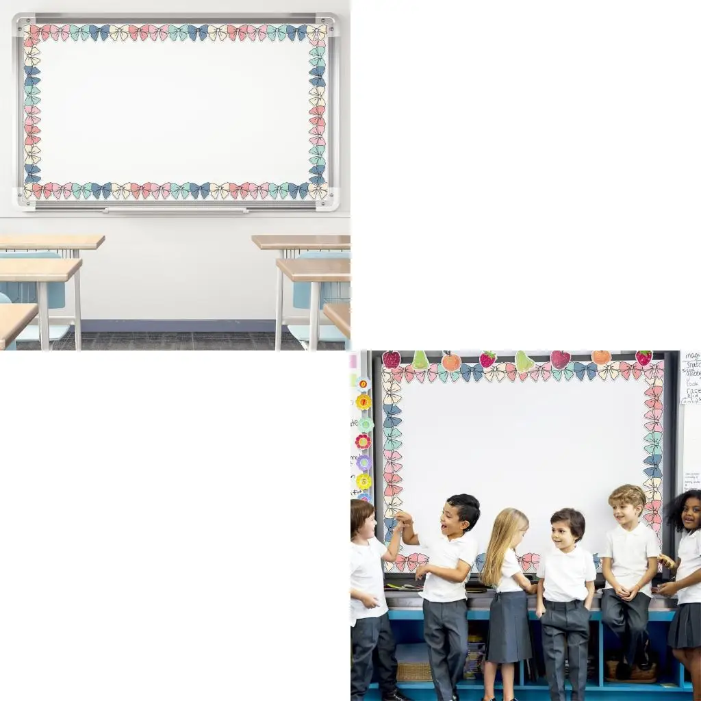 10m Colorful Bows Bulletin Board Border Decorative Classroom Border ...